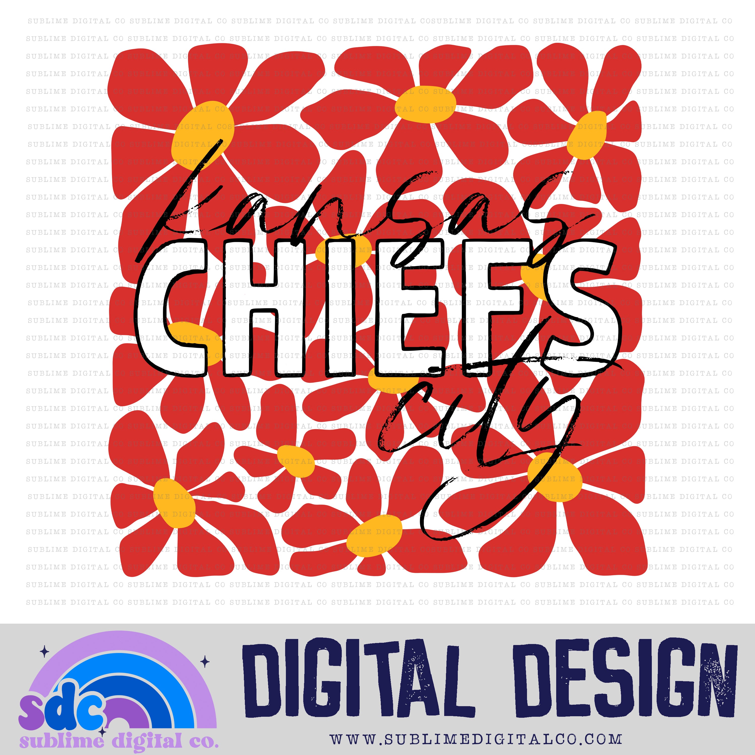 KCC Floral • KC • Sports • Instant Download • Sublimation Design – Sublime Digital Co