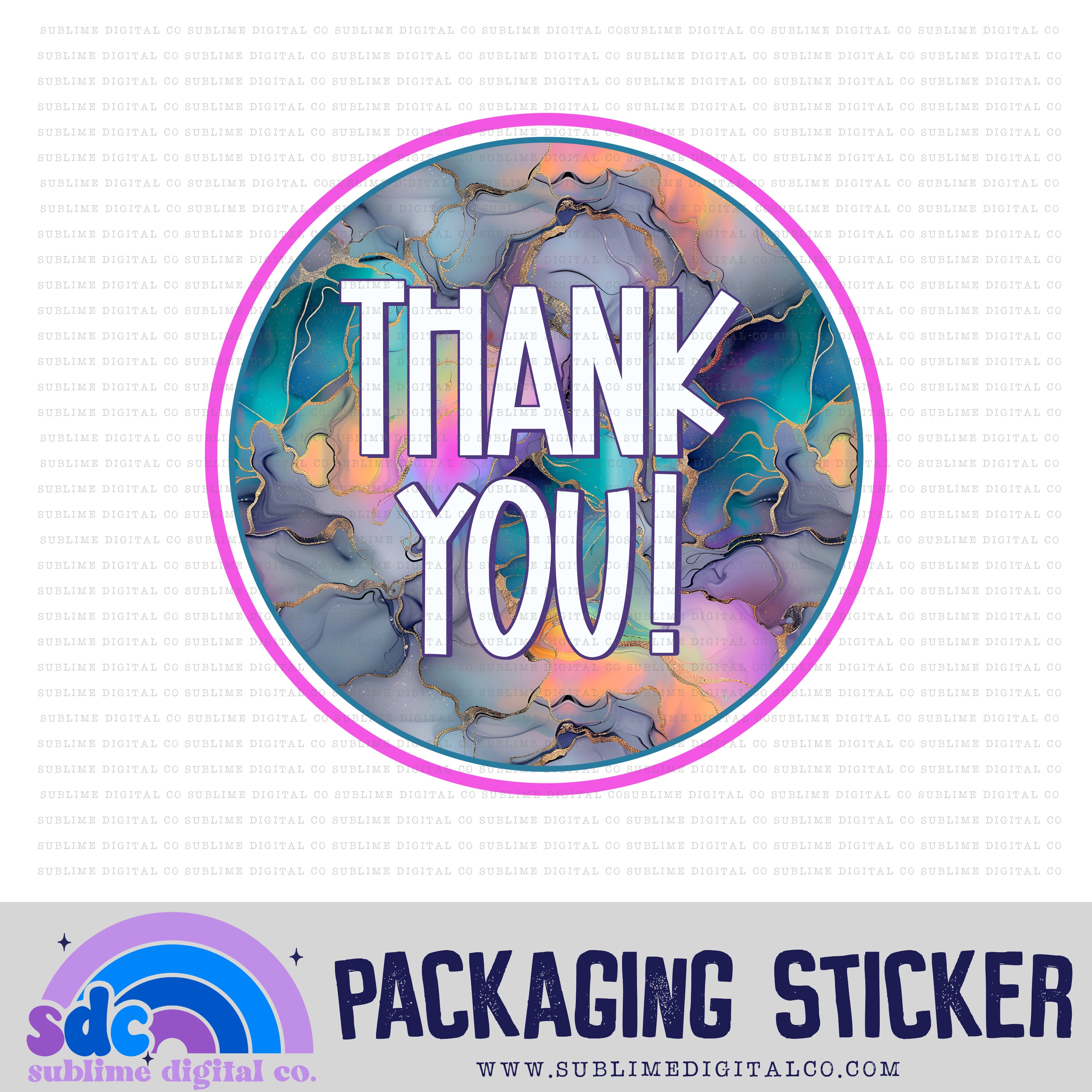 Alcohol Ink Ty Circle | Small Business Stickers | Digital Download | P ...