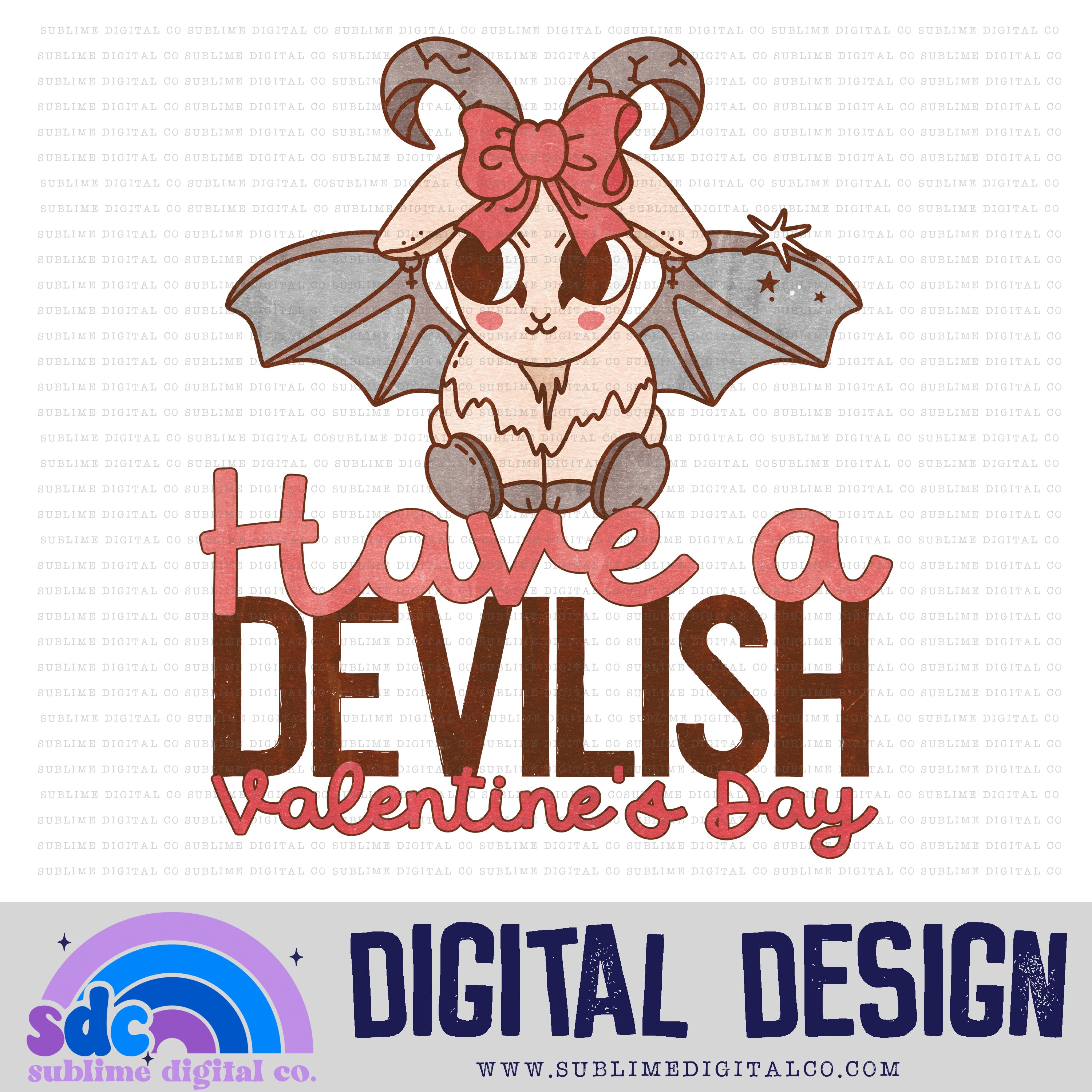 Devilish Valentine's Day • Valentine’s Day • Instant Download • Sublim ...