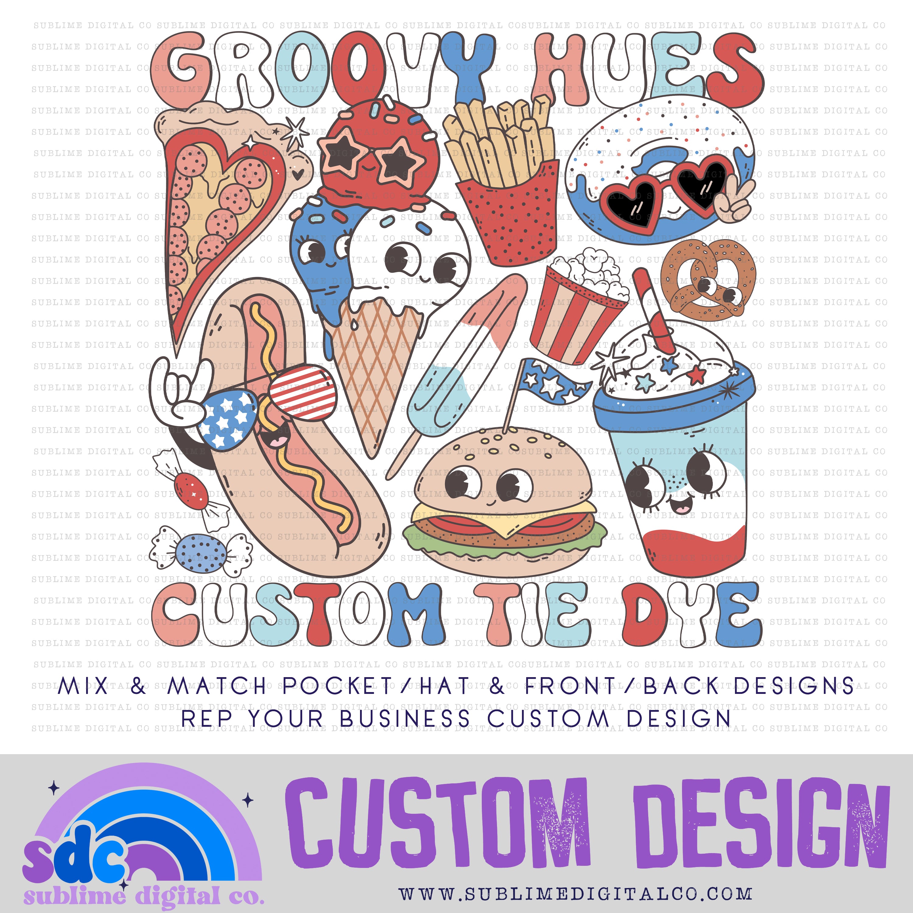 Groovy 4th of July Snacks • Front or Back Custom • Rep Your Business ...