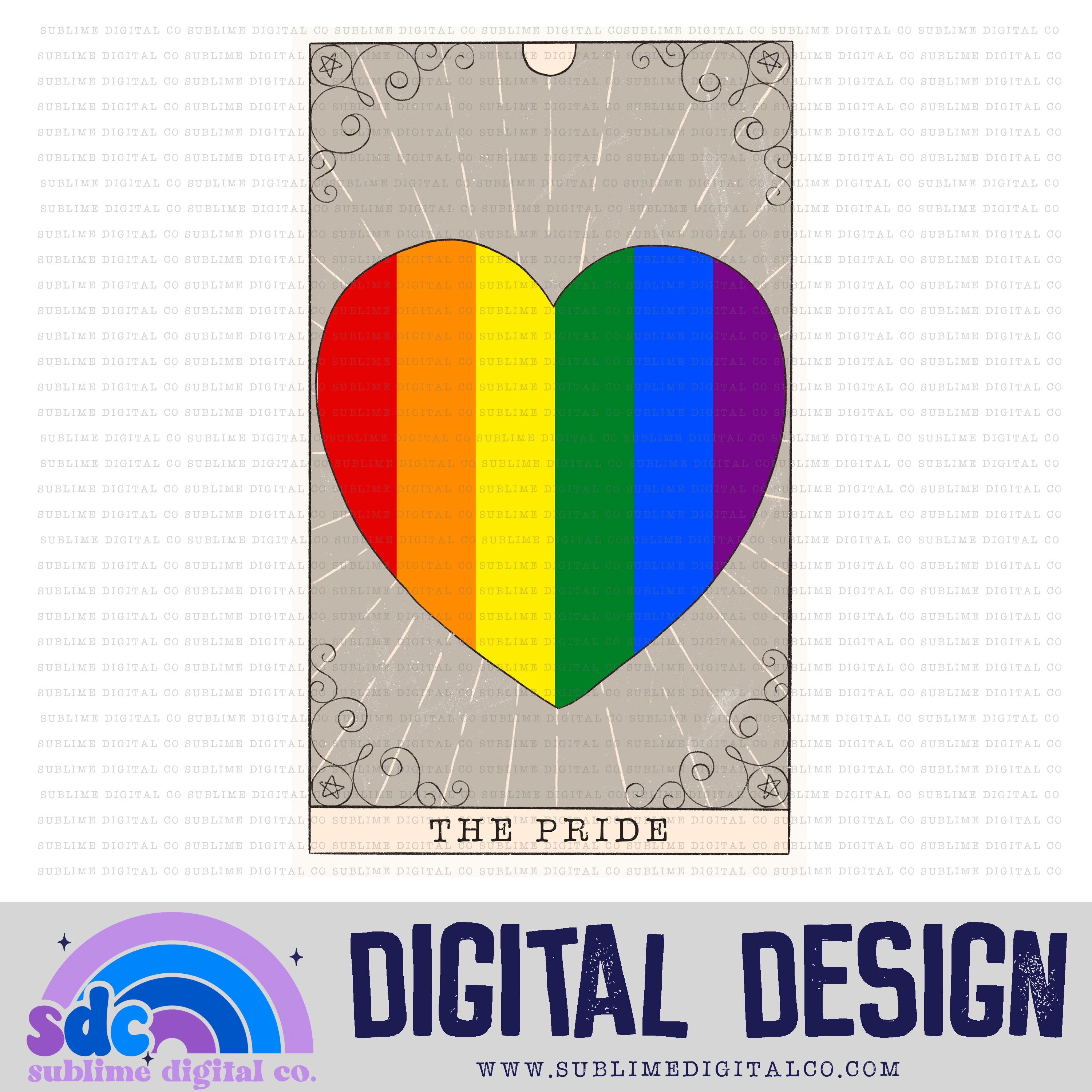 Pride Tarot Card • Pride • Instant Download • Sublimation Design ...