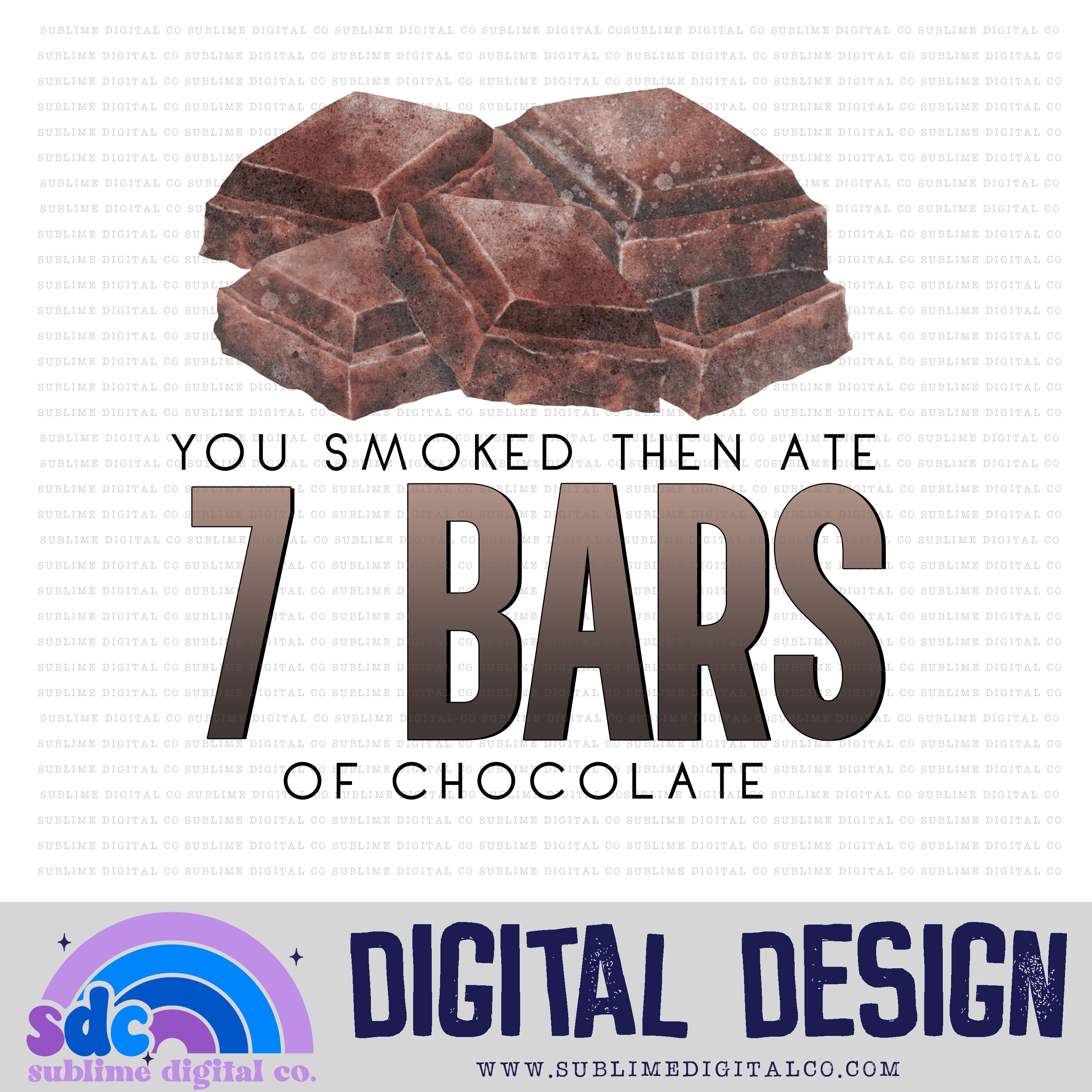 7 Bars • TS • Instant Download • Sublimation Design – Sublime Digital Co