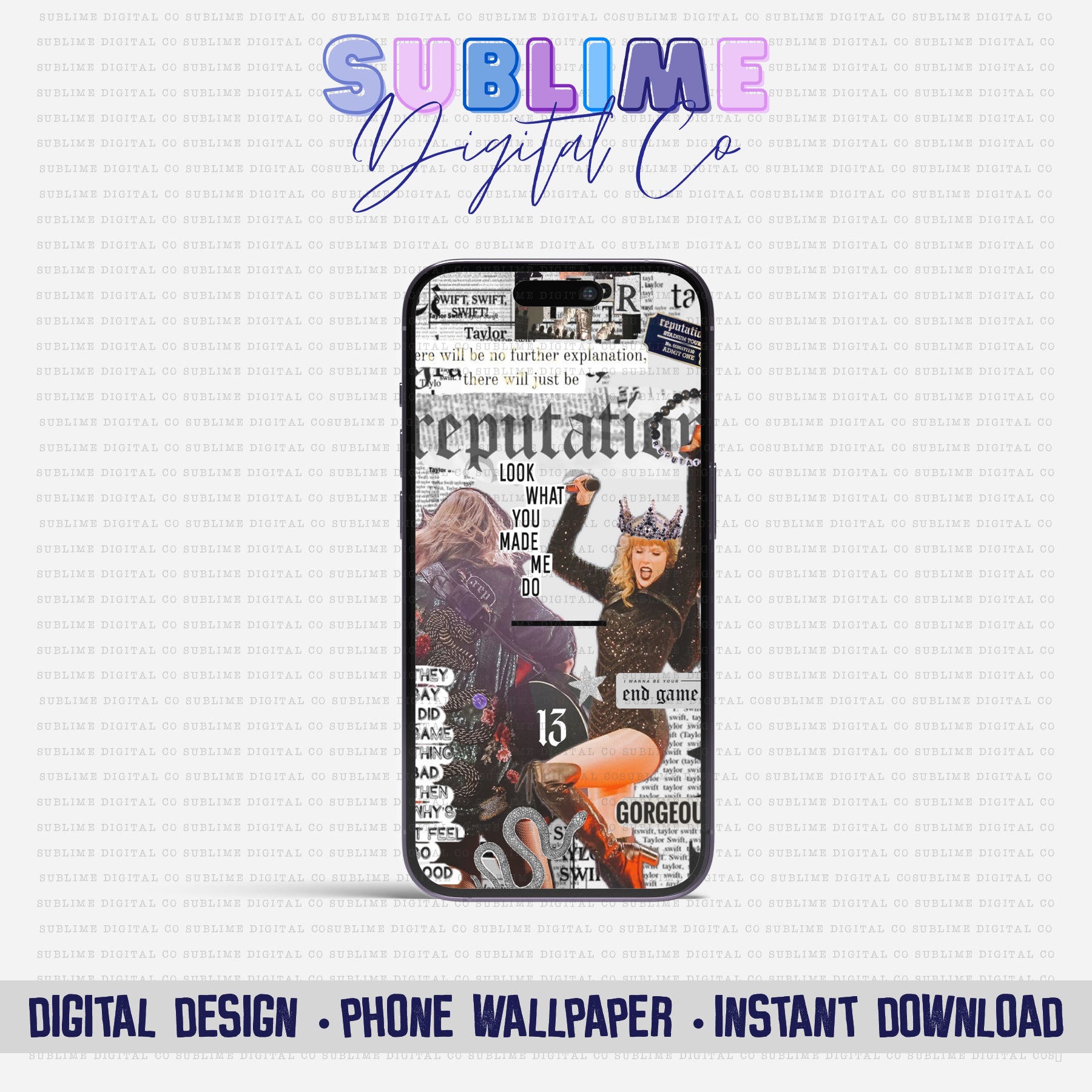 Rep • Phone Wallpaper Designs • Instant Download • Sublimation Design ...