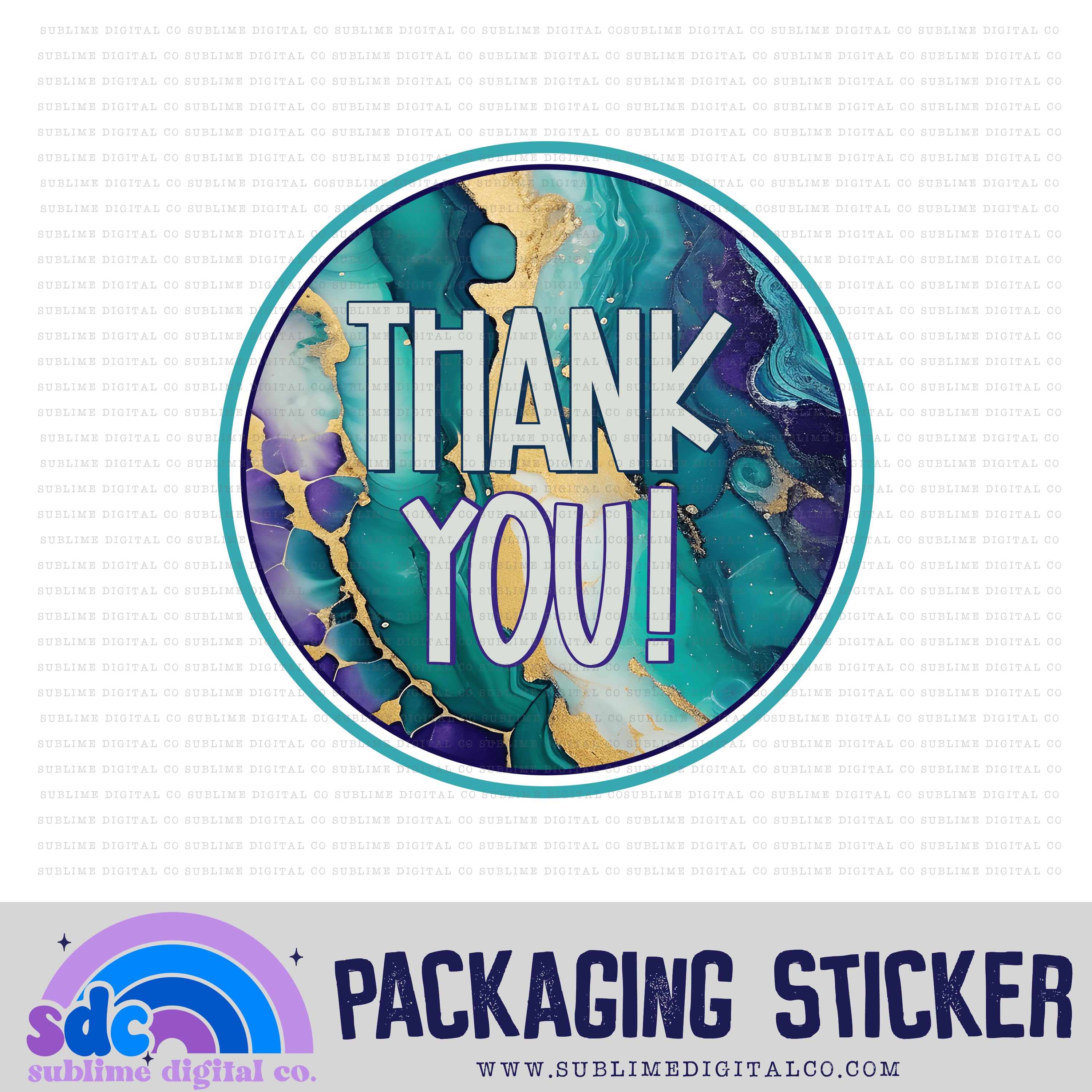 Teal Purple Agate Ty Circle | Small Business Stickers | Digital Downlo ...