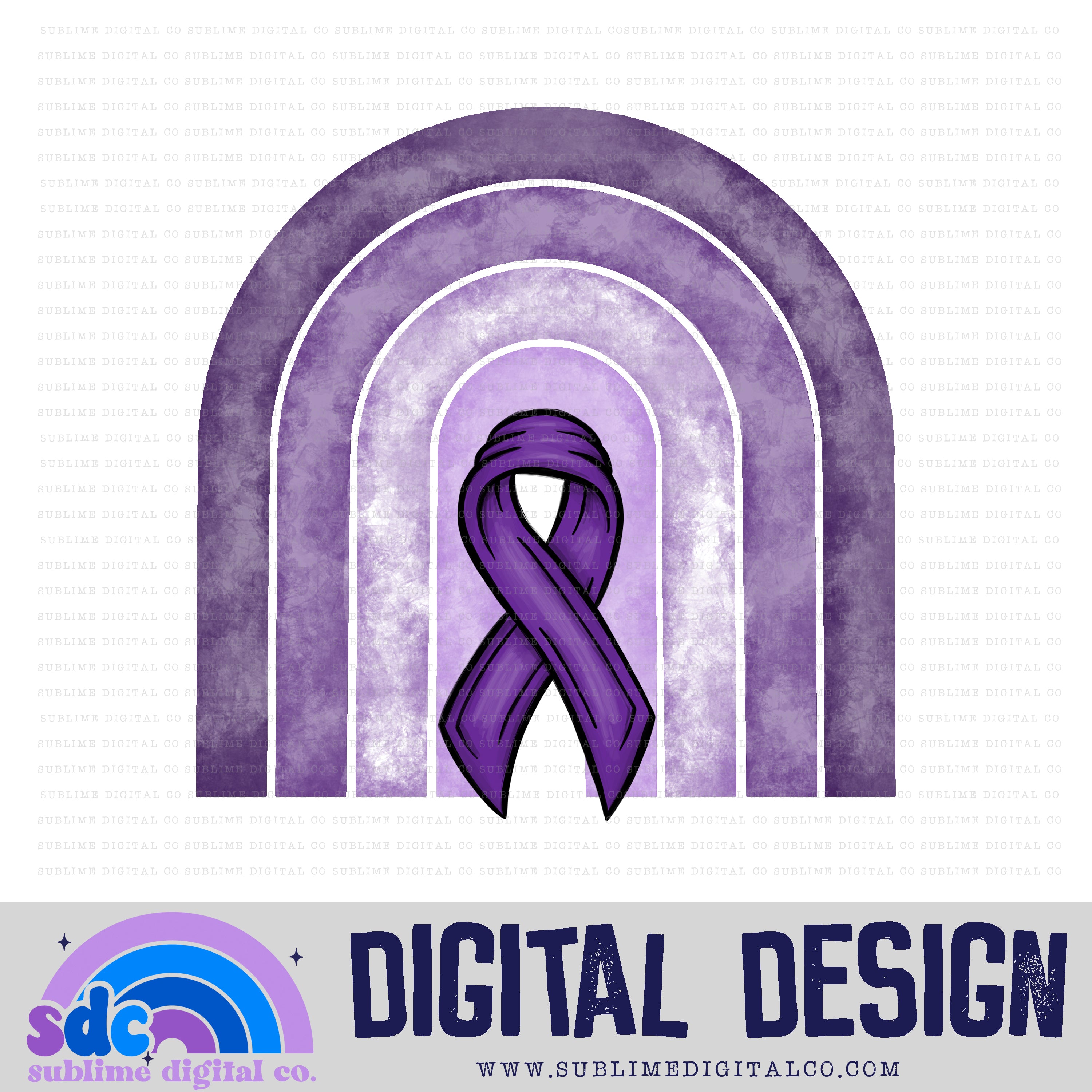 DV Ribbon Rainbow • DV Awareness • Awareness • Digital Design • Instan ...