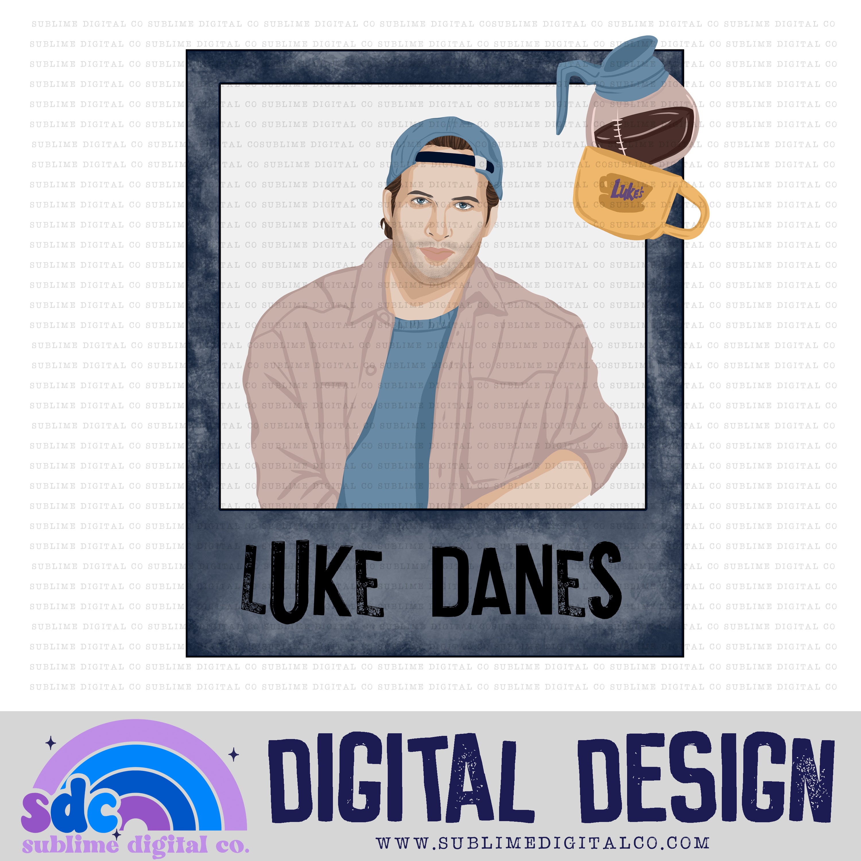 Luke - Frame • Mom & Daughter • Instant Download • Sublimation Design ...