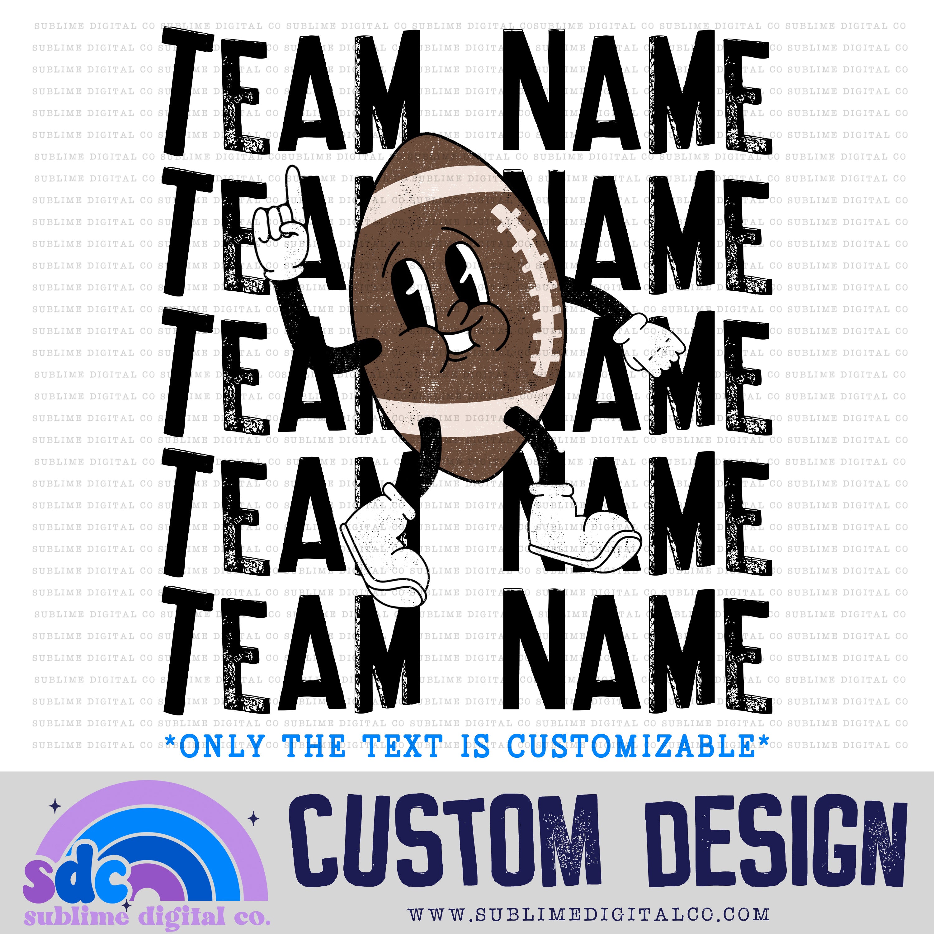 Custom Team Name Football Character - Basketball • Customs • Sports ...