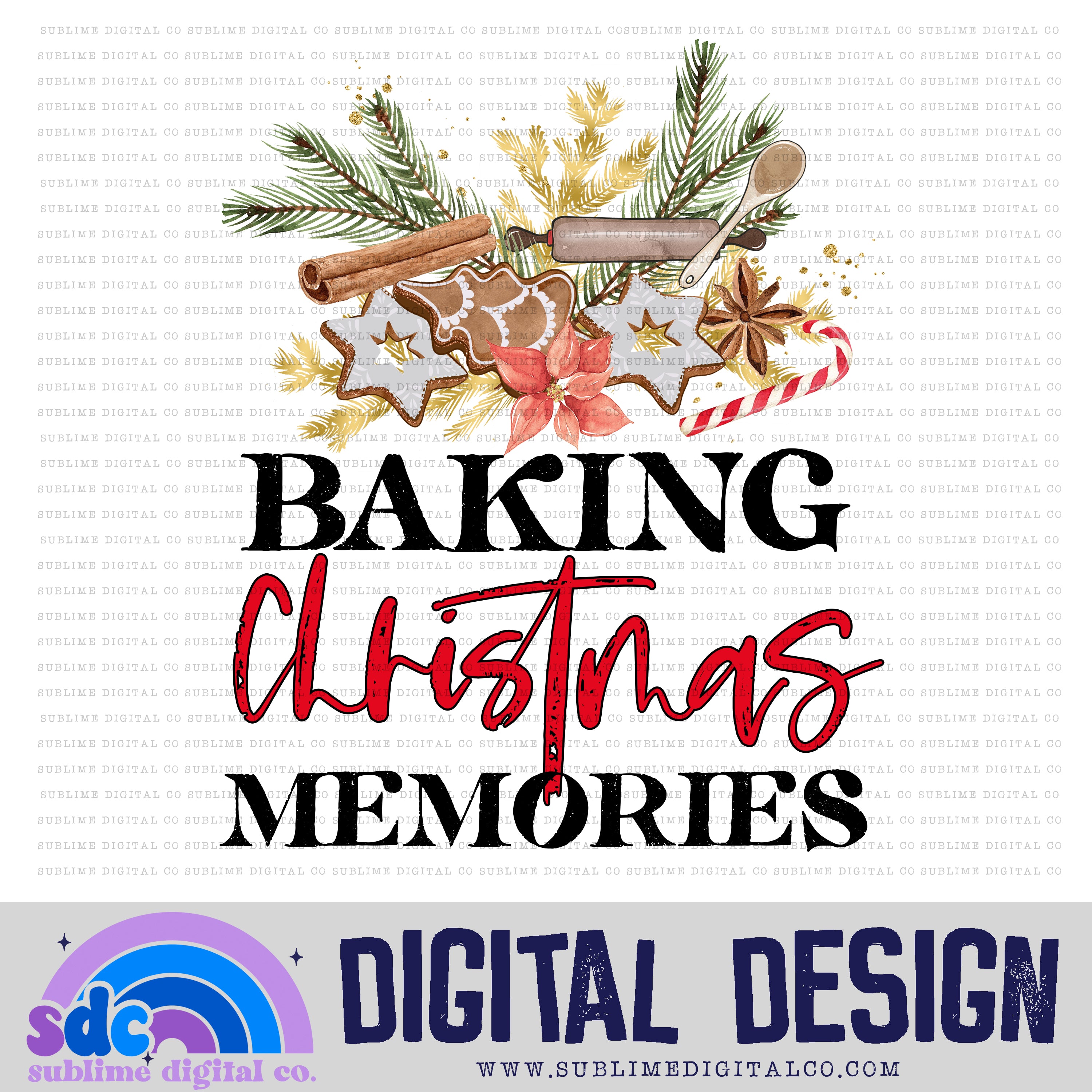 Baking Christmas Memories • Christmas • Instant Download • Sublimation ...