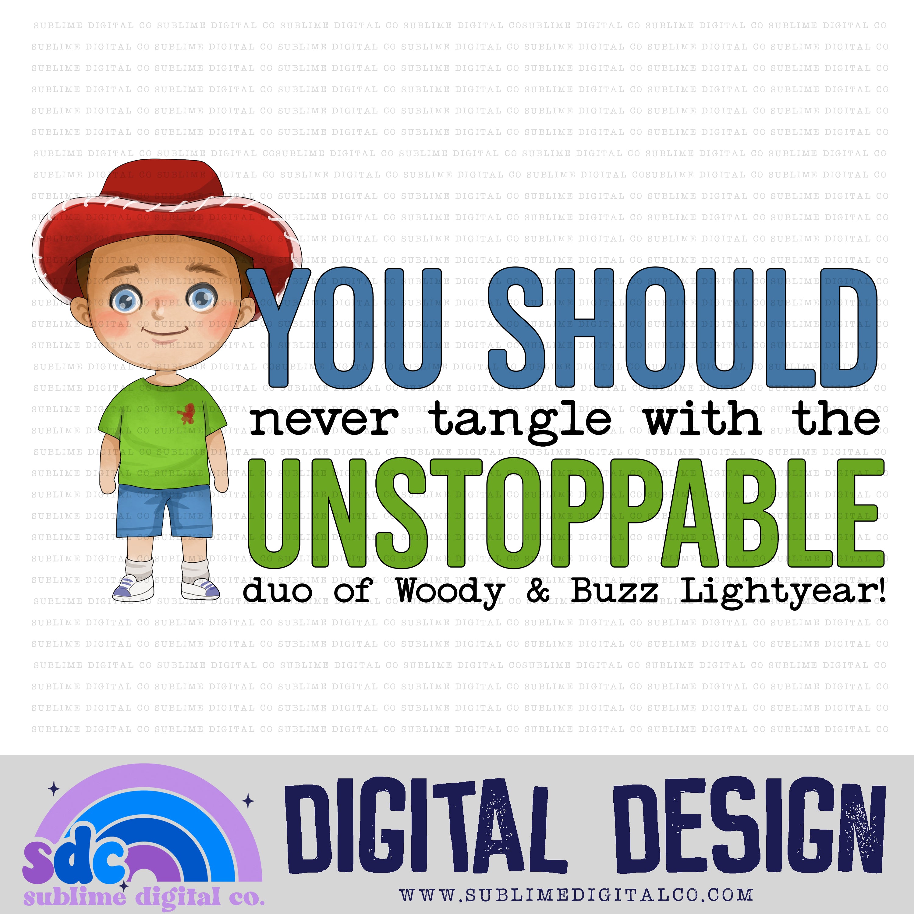 Unstoppable Duo • Toys • Instant Download • Sublimation Design ...